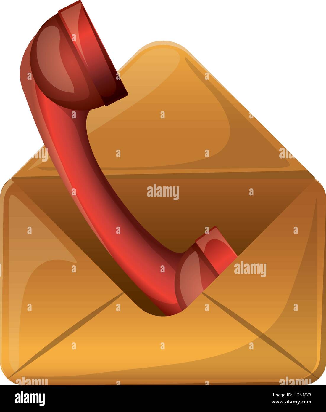 Envelope and phone icon. Email mail message letter and marketing theme ...