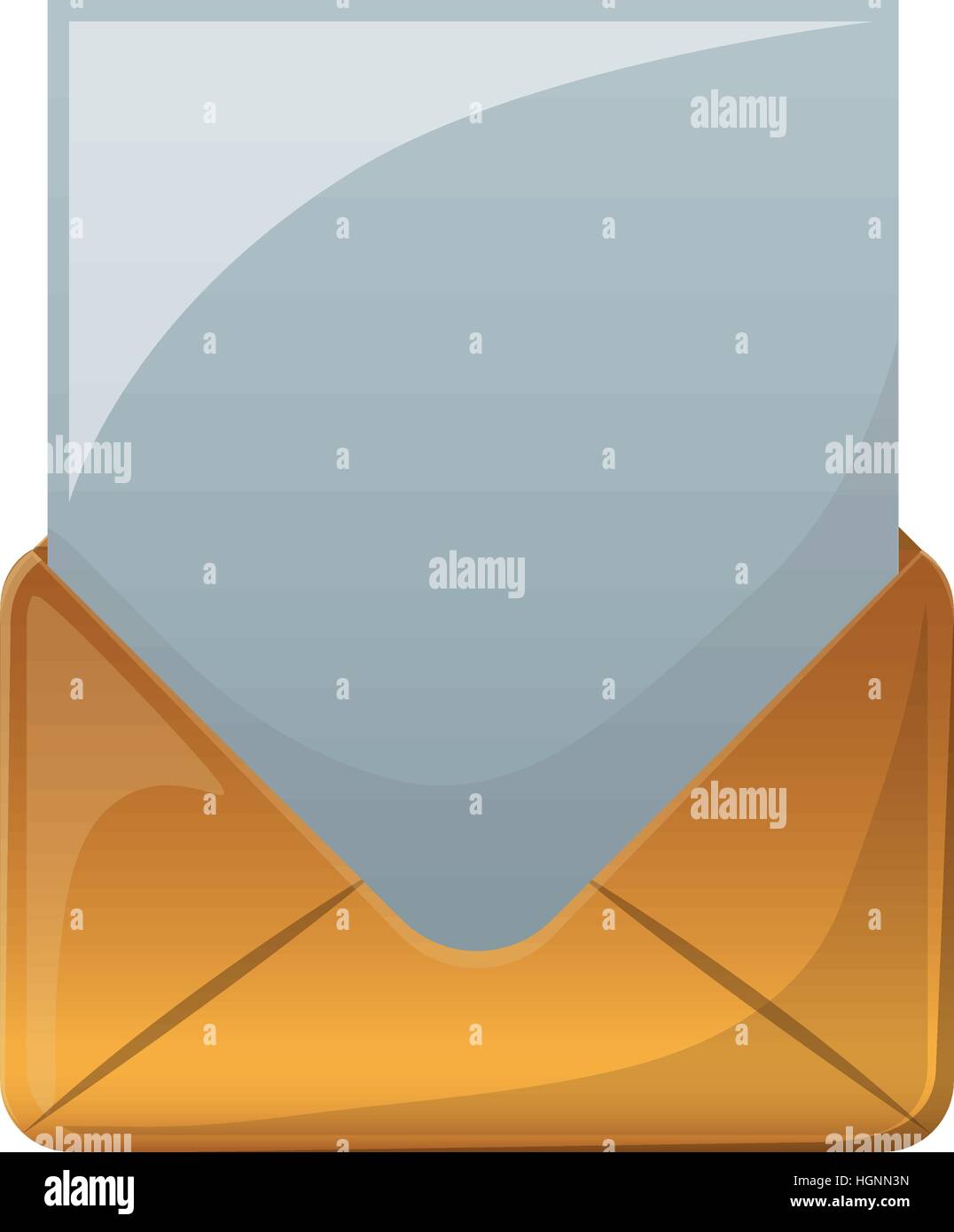 Envelope icon. Email mail message letter and marketing theme. Isolated ...