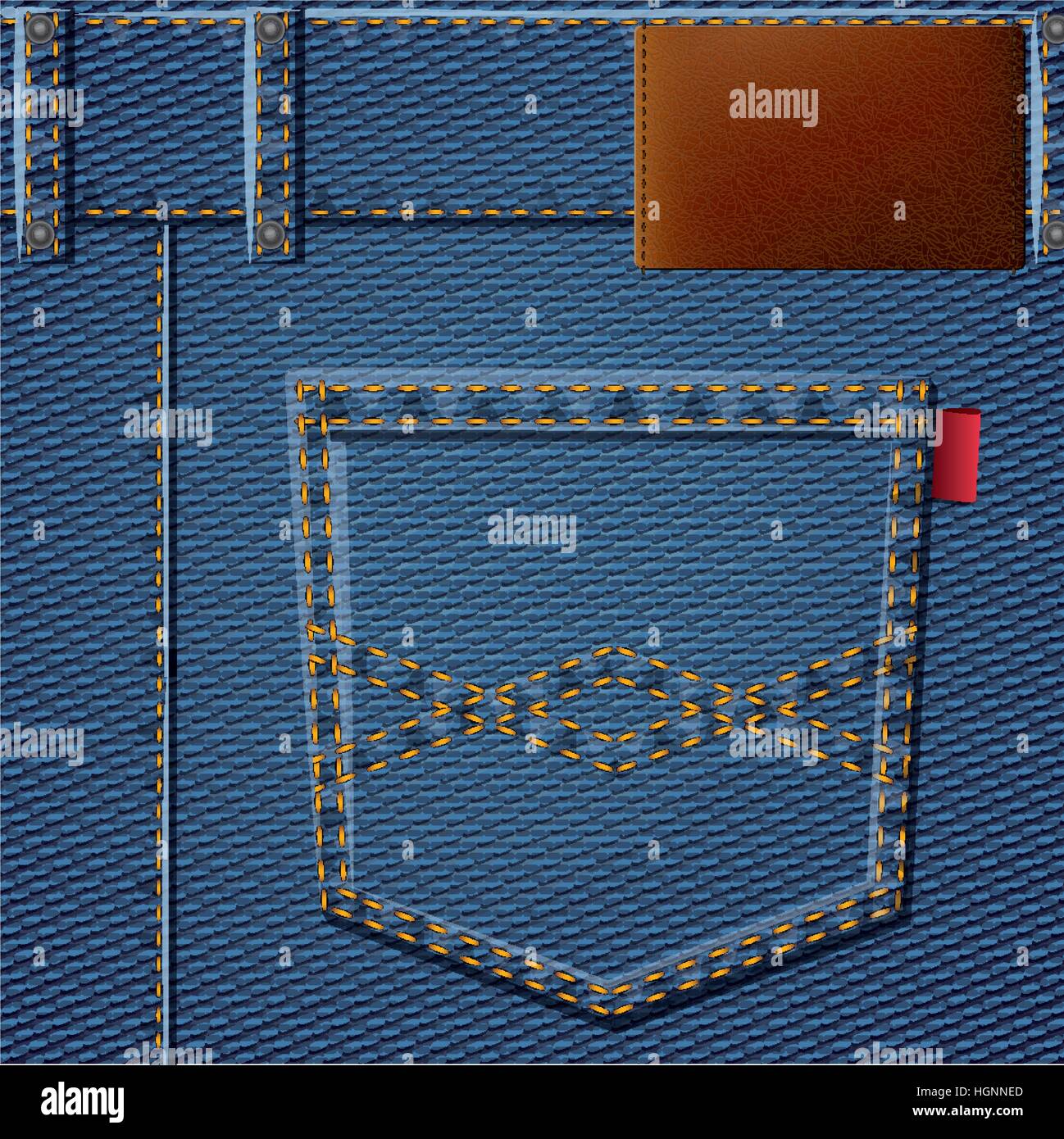 Denim frame icon. Jeans cotton textile and texture theme. Isolated ...