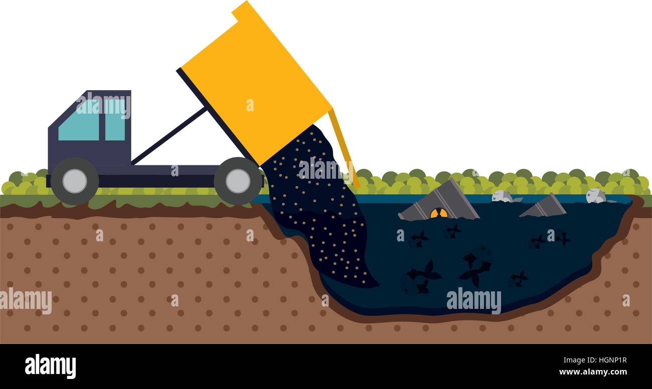 Truck icon. Pollution environment and ecology theme. Isolated design ...