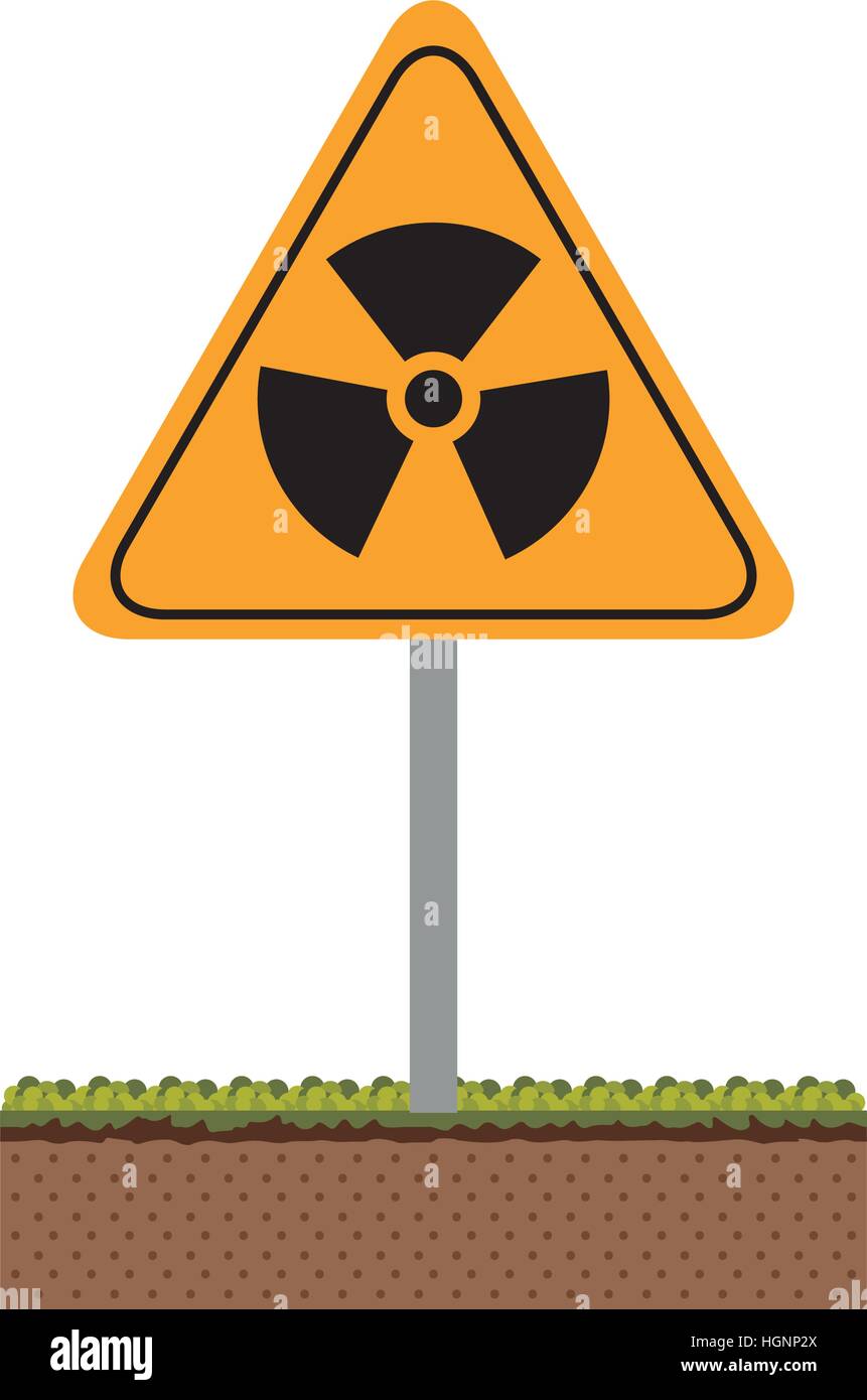 Biohazard icon. Nuclear plant power energy and pollution theme ...