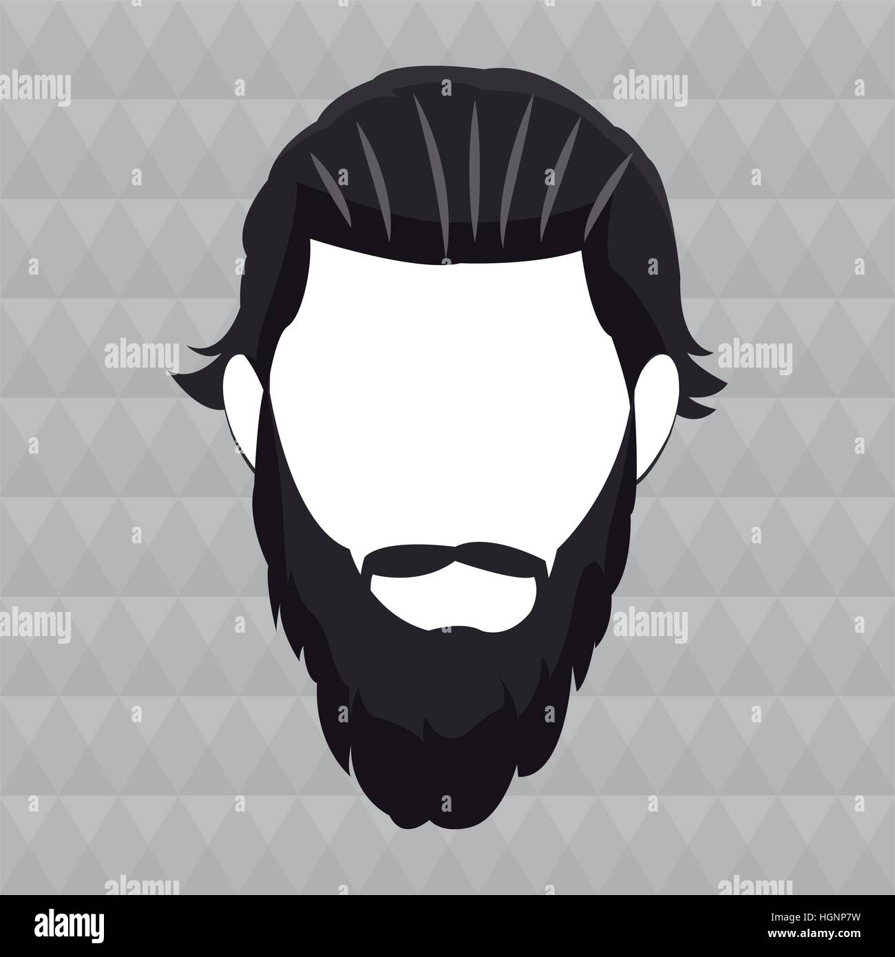 Long hair man male model Stock Vector Images - Alamy