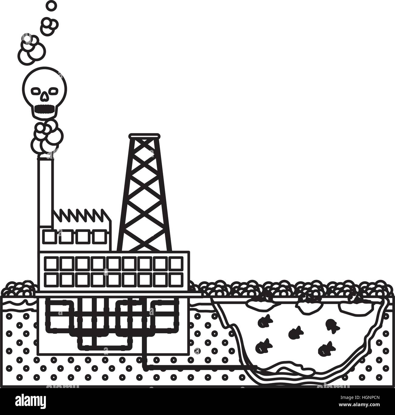 Factory icon. Pollution environment and ecology theme. Isolated design ...