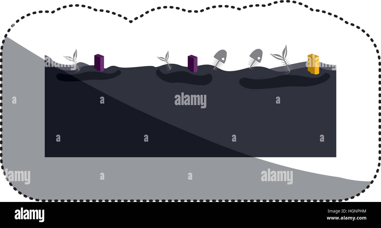 Dirty water icon. Pollution environment and ecology theme. Isolated ...