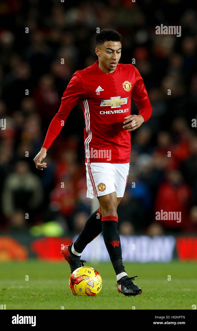 Manchester United's Jesse Lingard during the EFL Cup Semi Final, First ...