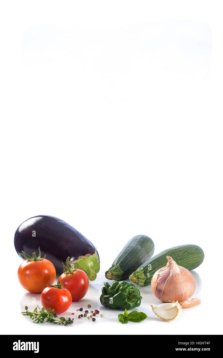 Food aliment arrangement Cut Out Stock Images & Pictures - Alamy