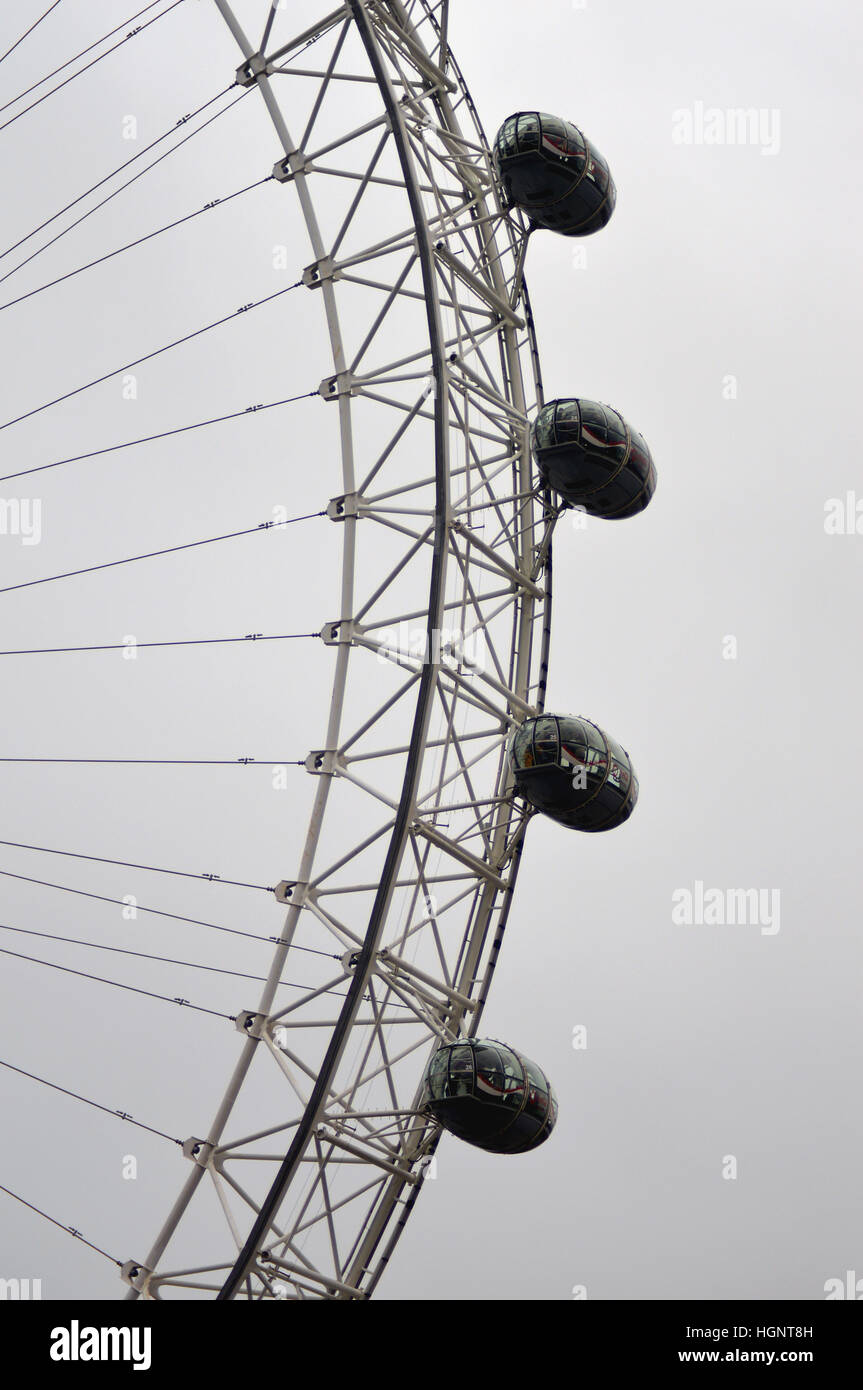 Side view of the London eye, Westminster, London, England, UK Stock ...
