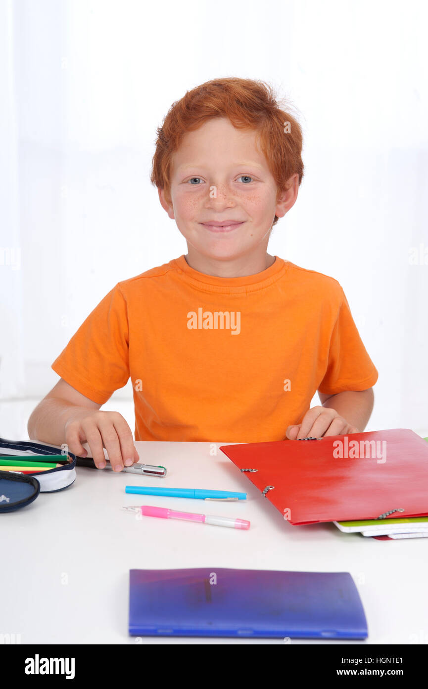 CHILD DOING HOMEWORK Stock Photo - Alamy