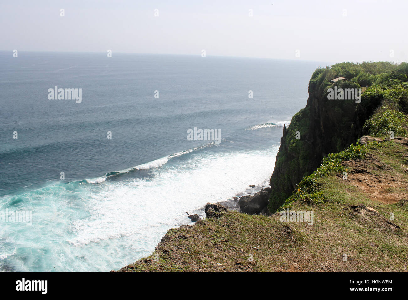 Ocean view from high rock Stock Photo - Alamy