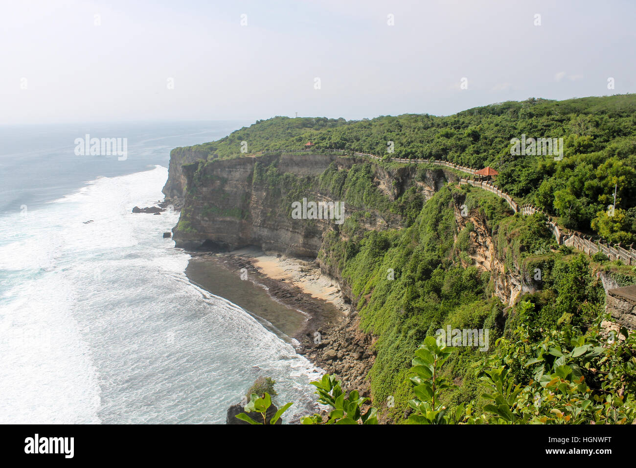 Cliff view in Bali, Indonesia Stock Photo - Alamy