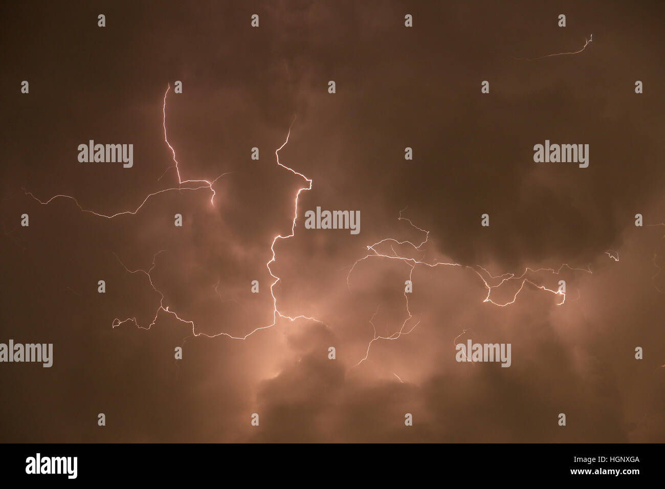 Lightning in thunder storm Colorado Stock Photo - Alamy