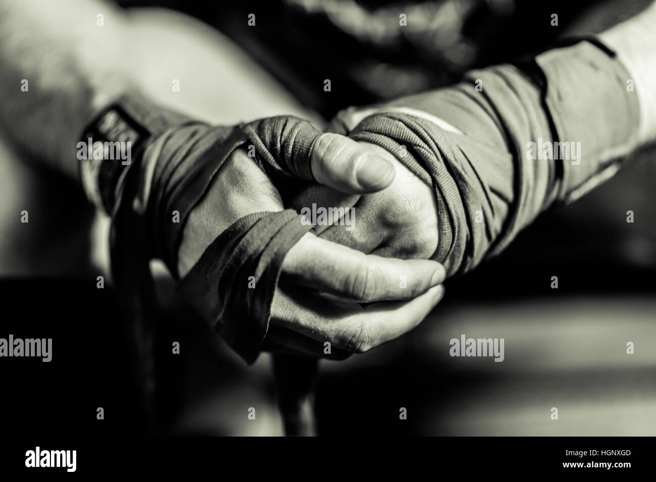 A boxers hands taped up Stock Photo - Alamy A boxers hands taped up Stock Photo - Alamy