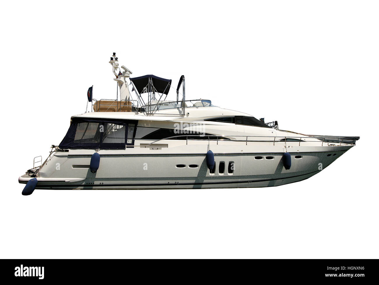 Luxury yacht side view Cut Out Stock Images & Pictures - Alamy