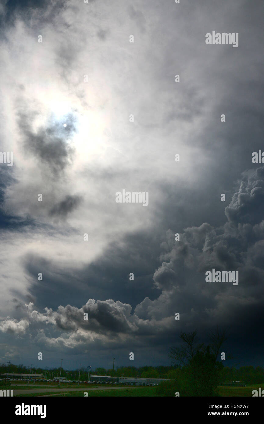 Thunder storm over farm fields Ohio Stock Photo - Alamy