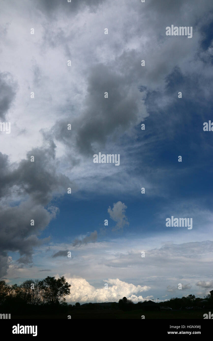 Thunder storm over farm fields Ohio Stock Photo - Alamy