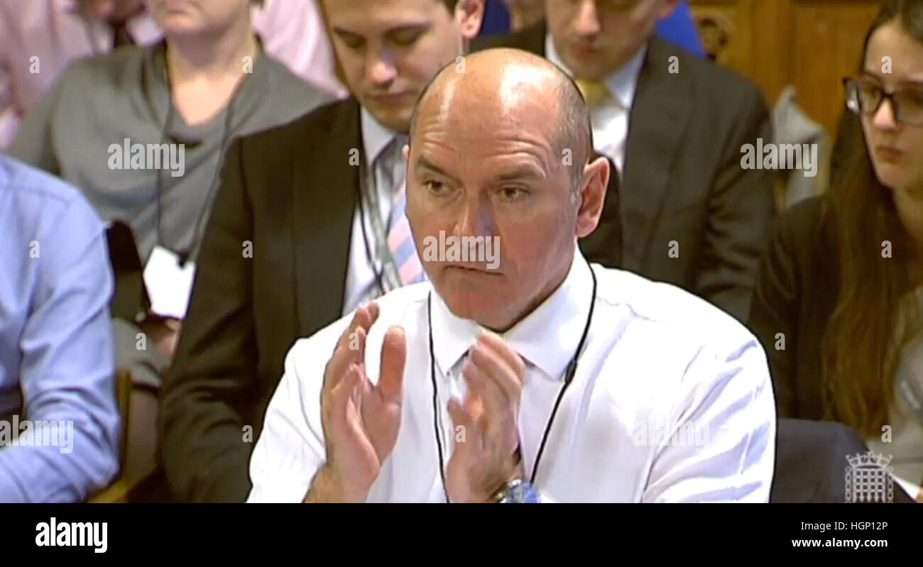 Chief Executive of NHS Improvement Jim Mackey gives evidence on the ...