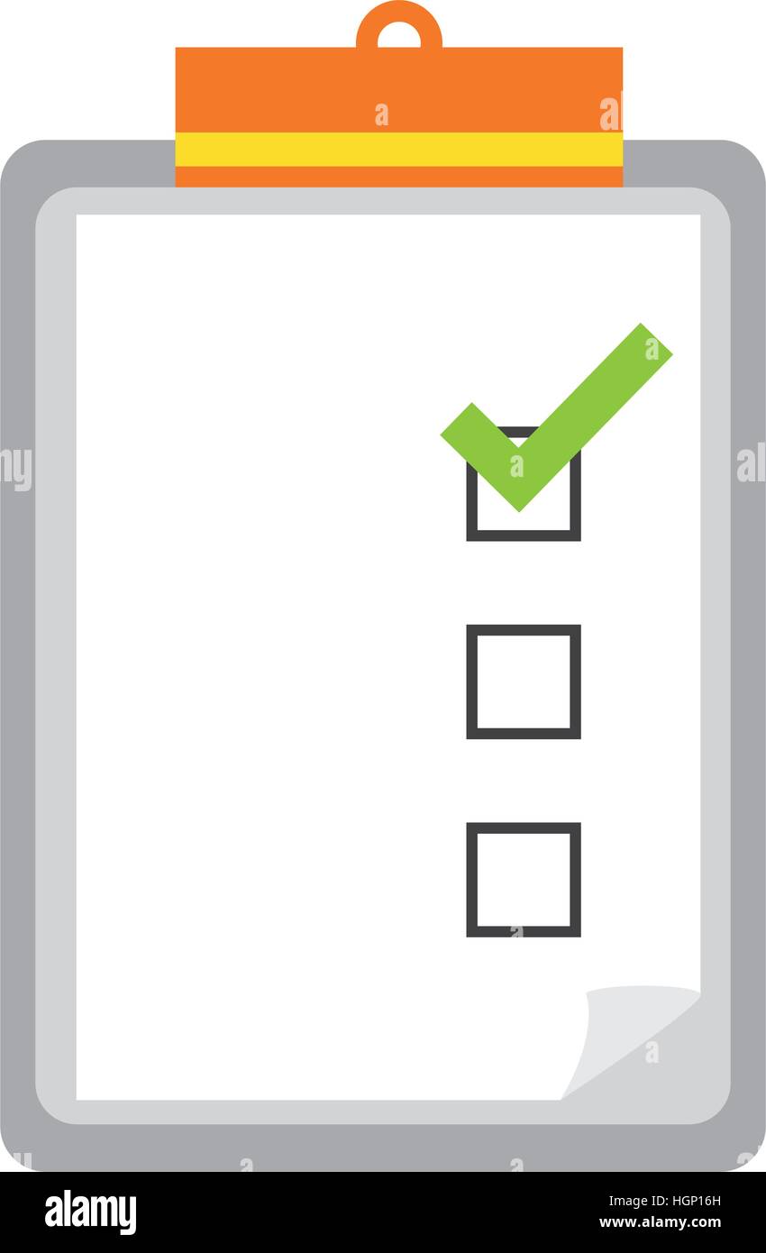 checklist with square cases icon image vector illustration design Stock ...