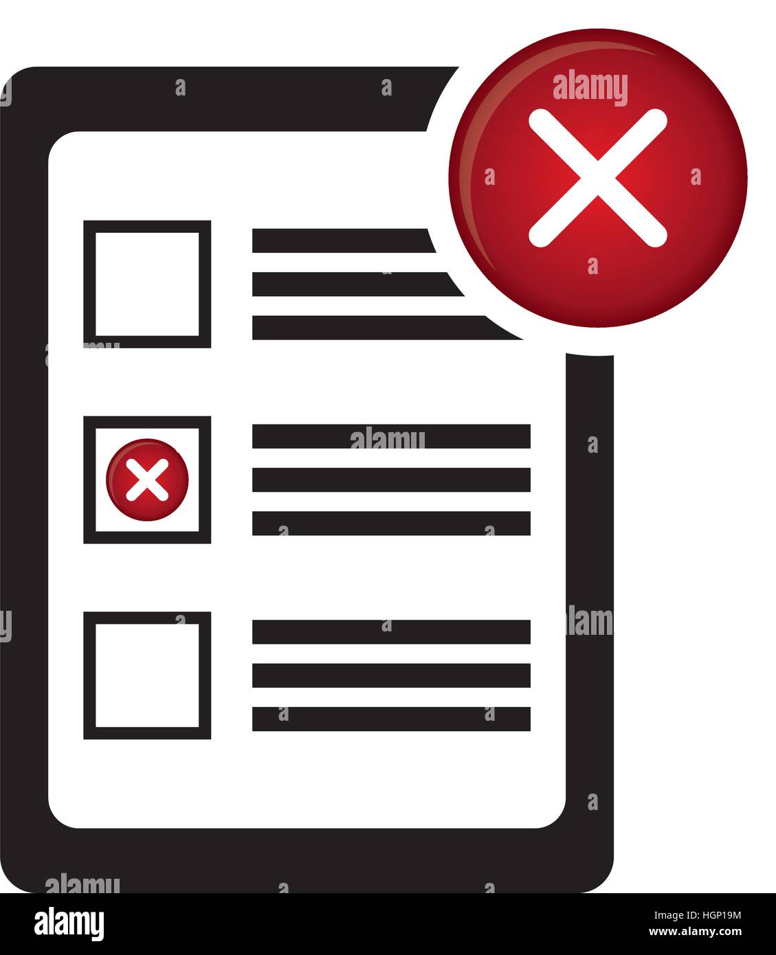 checklist with square cases icon image vector illustration design Stock ...