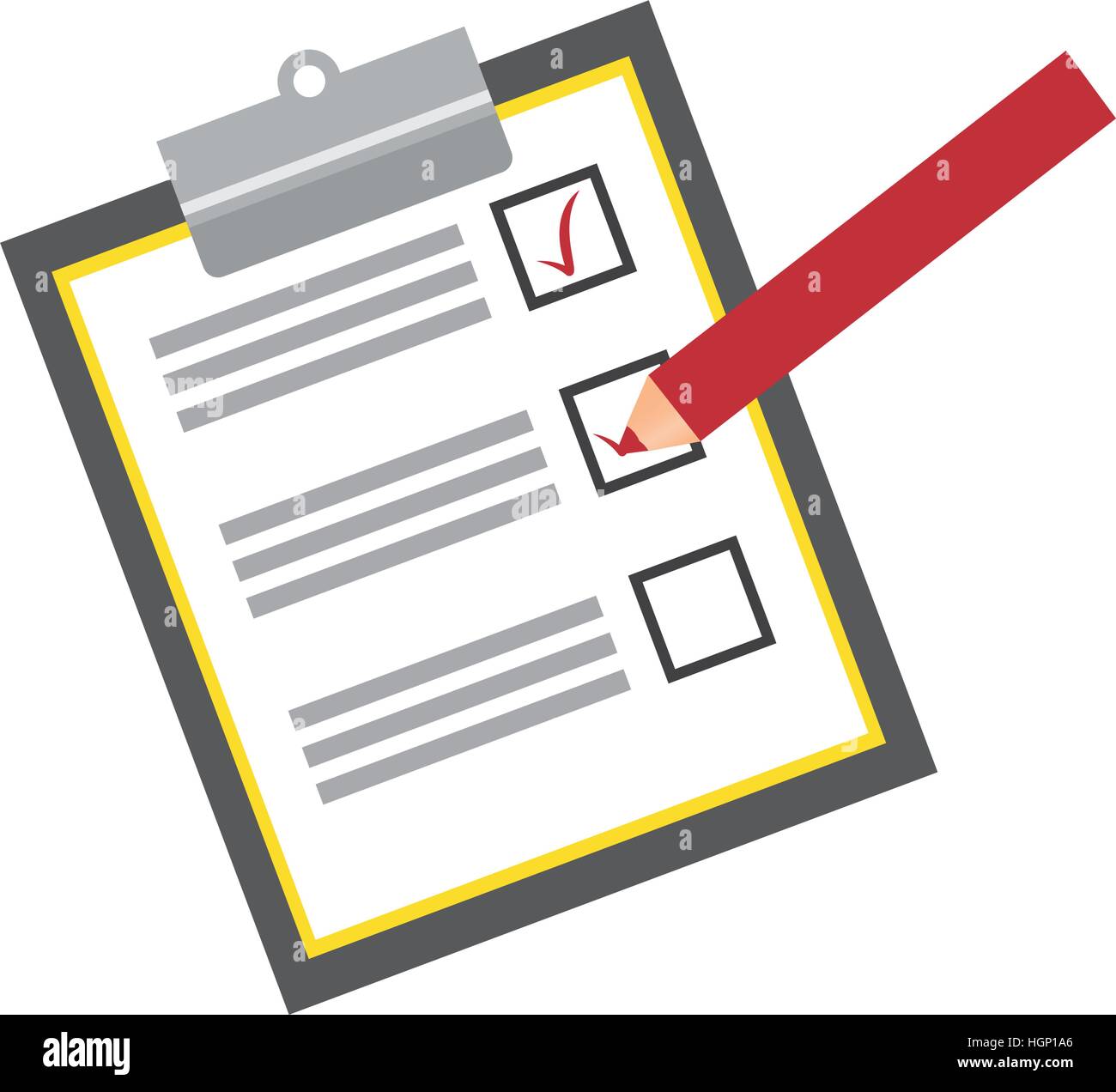 checklist with square cases icon image vector illustration design Stock ...