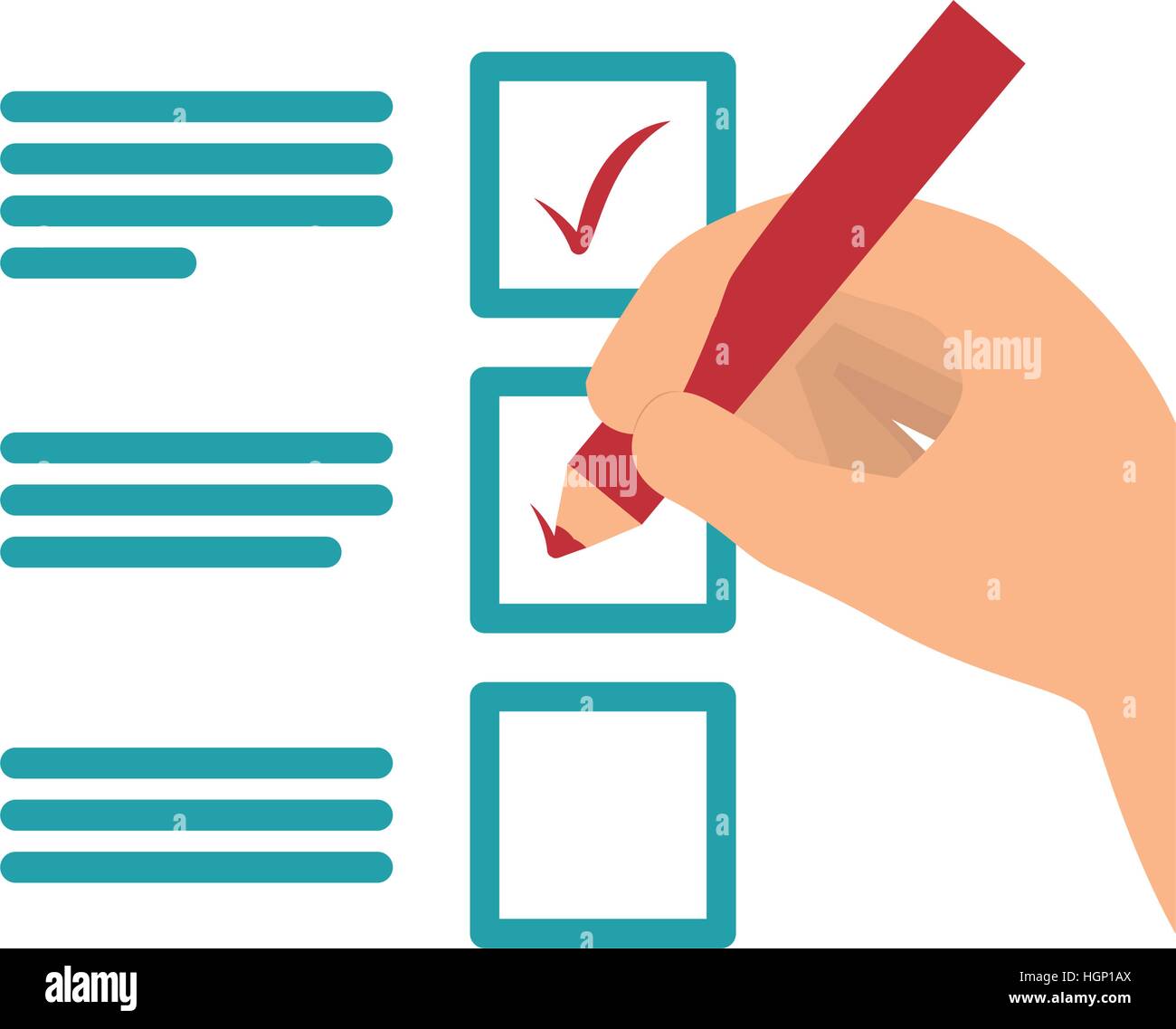 checklist with square cases icon image vector illustration design Stock ...