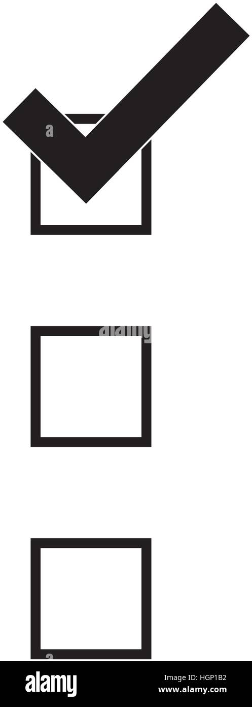 checklist with square cases icon image vector illustration design Stock ...