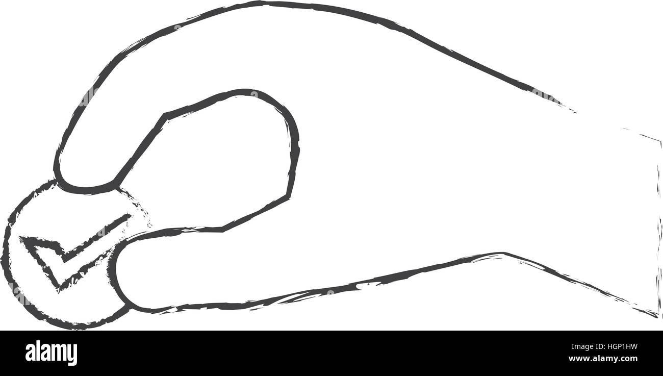 vote related icons single line sketch image vector illustration design ...