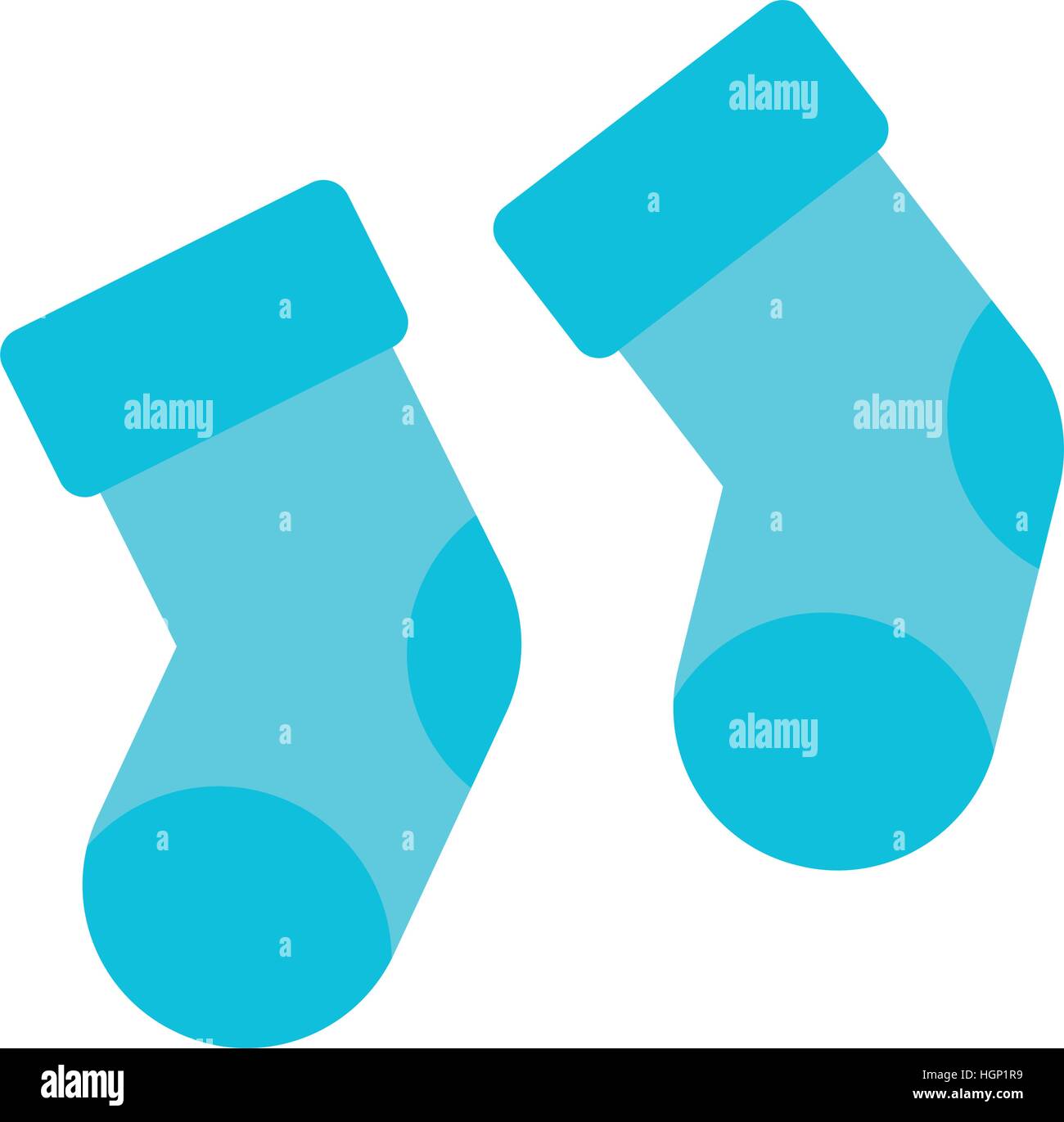 baby socks icon over white background. vector illustration Stock Vector ...