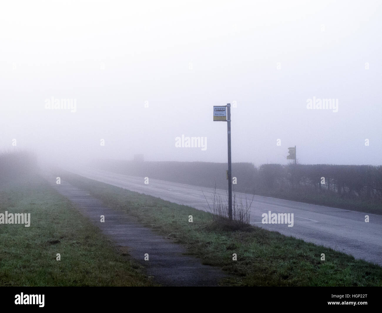 Disappearing in the fog hi-res stock photography and images - Alamy