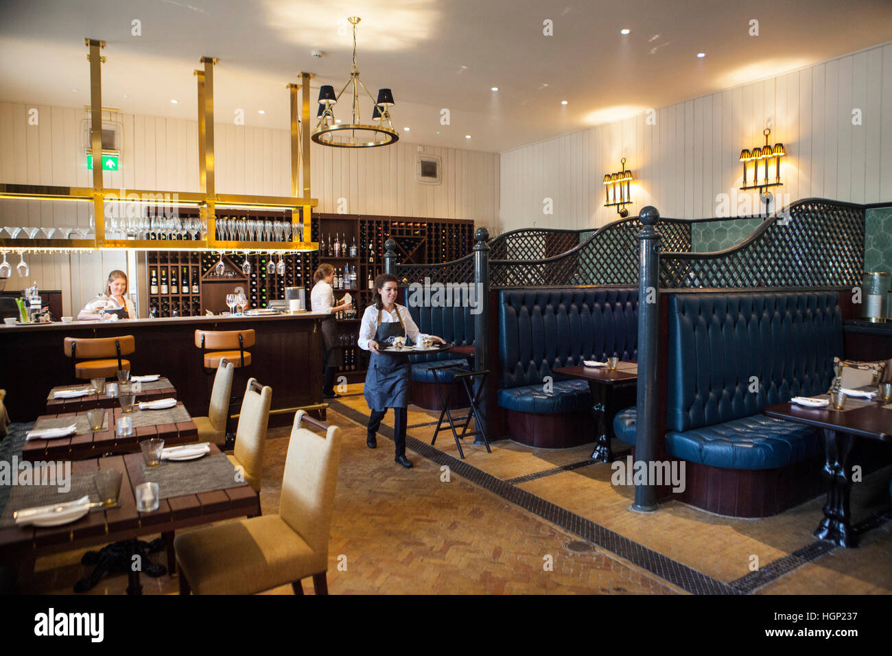 The Interior to the Astor Grill in Cliveden House, in Berkshire Stock ...