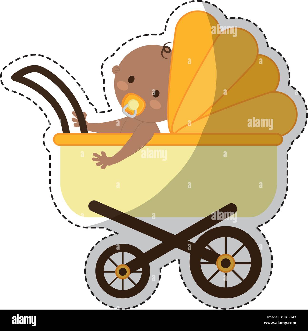 Inside pram Stock Vector Images - Alamy