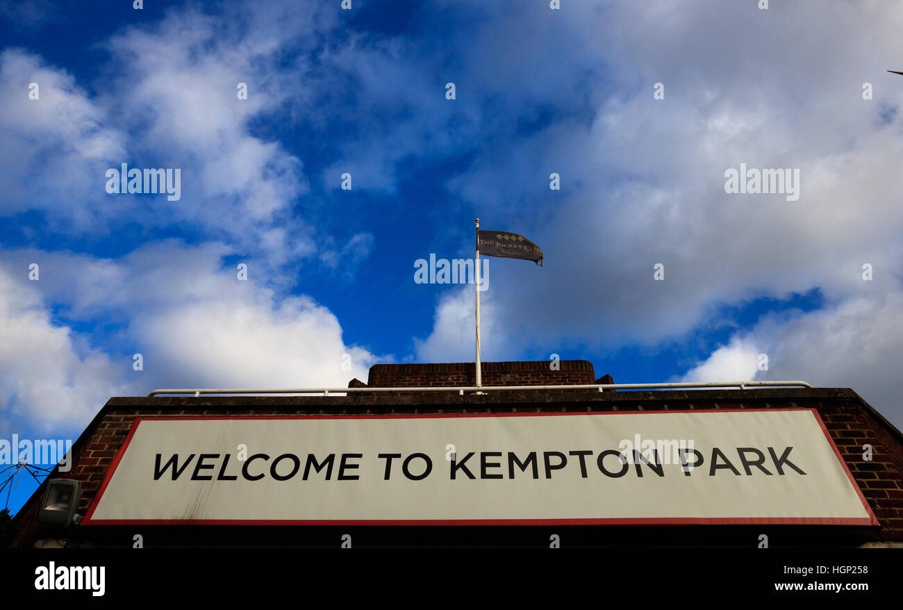 A general view of Kempton Park Racecourse Stock Photo - Alamy