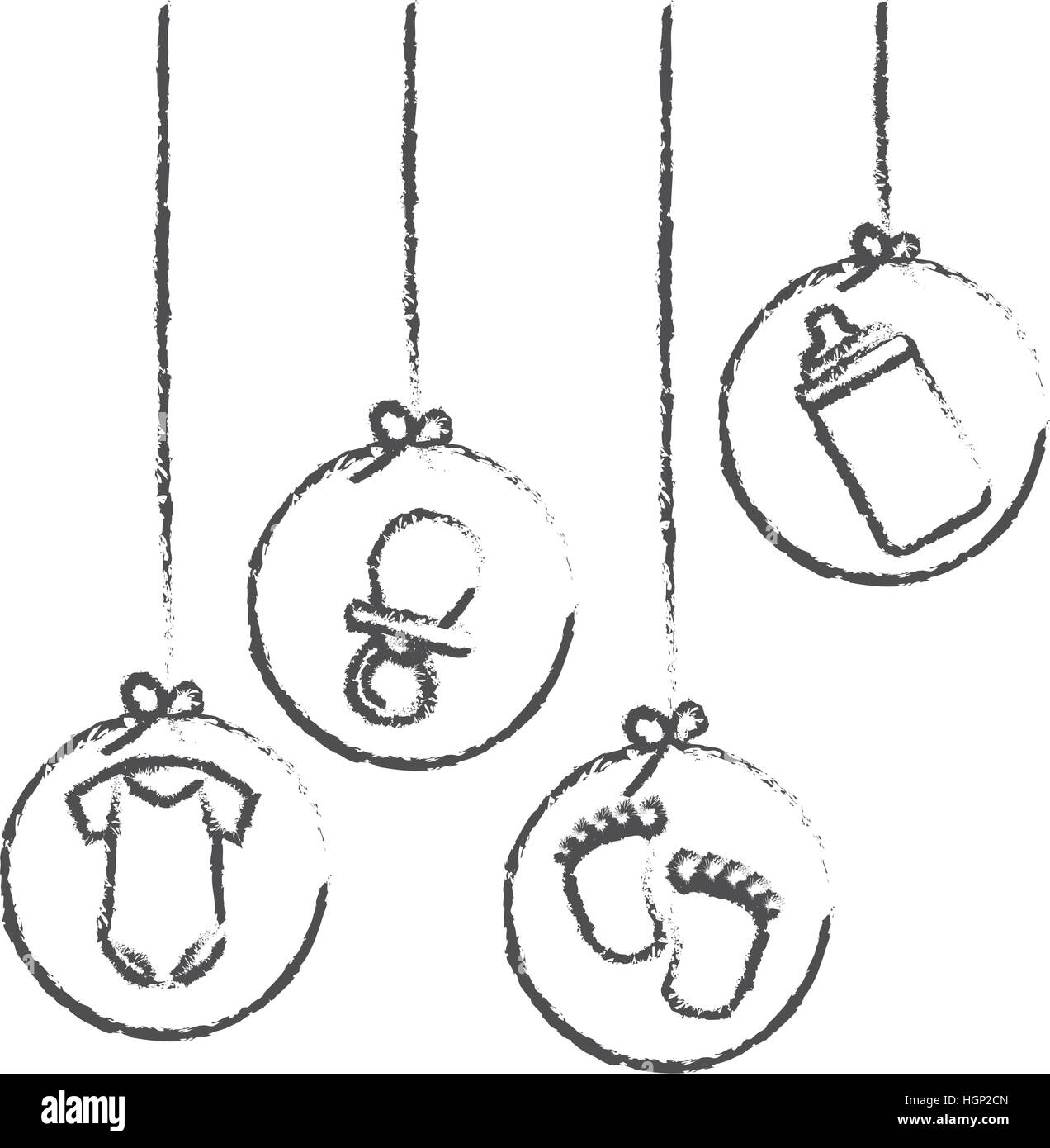 White baby clothes hanging Black and White Stock Photos & Images - Alamy