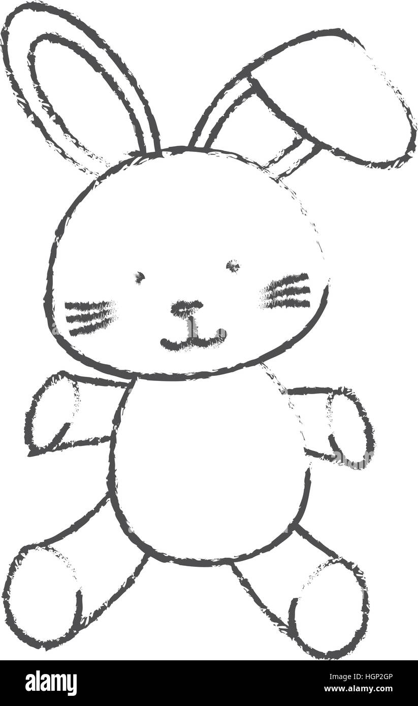 bunny teddy icon over white background. vector illustration Stock ...