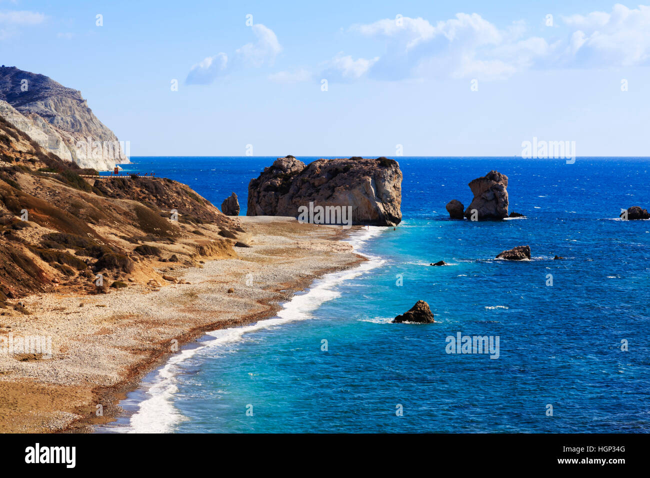 Aphrodite's Rock, Petra tou Romiou, near Paphos, Cyprus Stock Photo - Alamy