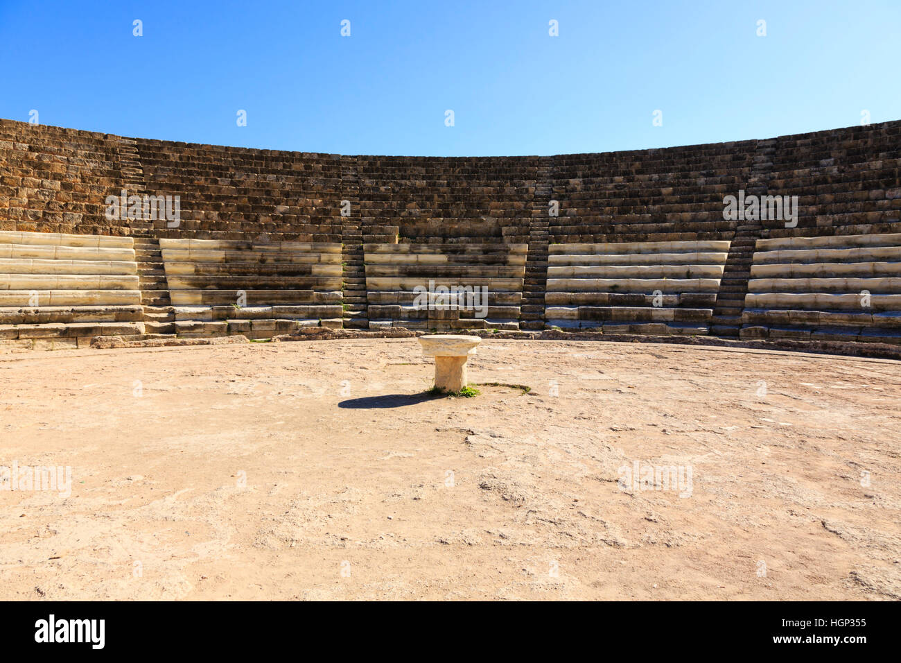 Ancient Roman ruins at Salamis, Famagusta, Northern Cyprus Stock Photo ...