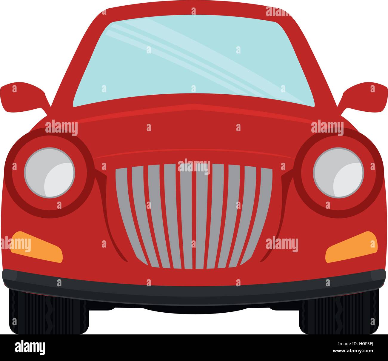 Red classic car clipart hi-res stock photography and images - Alamy