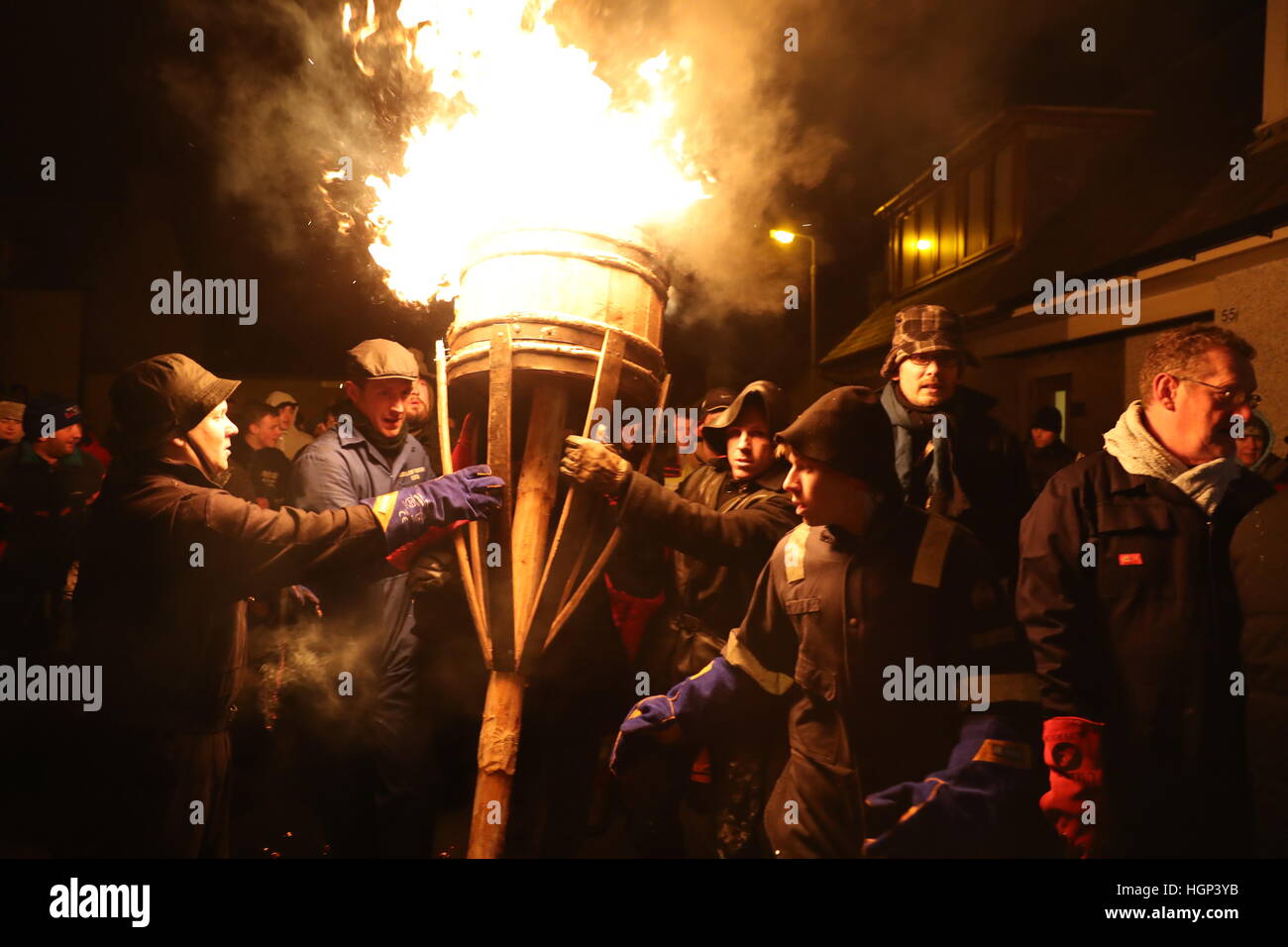Set alight then elected clavie king hi-res stock photography and images ...