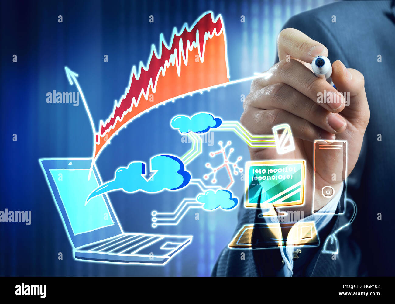 Wireless connection for work Stock Photo - Alamy