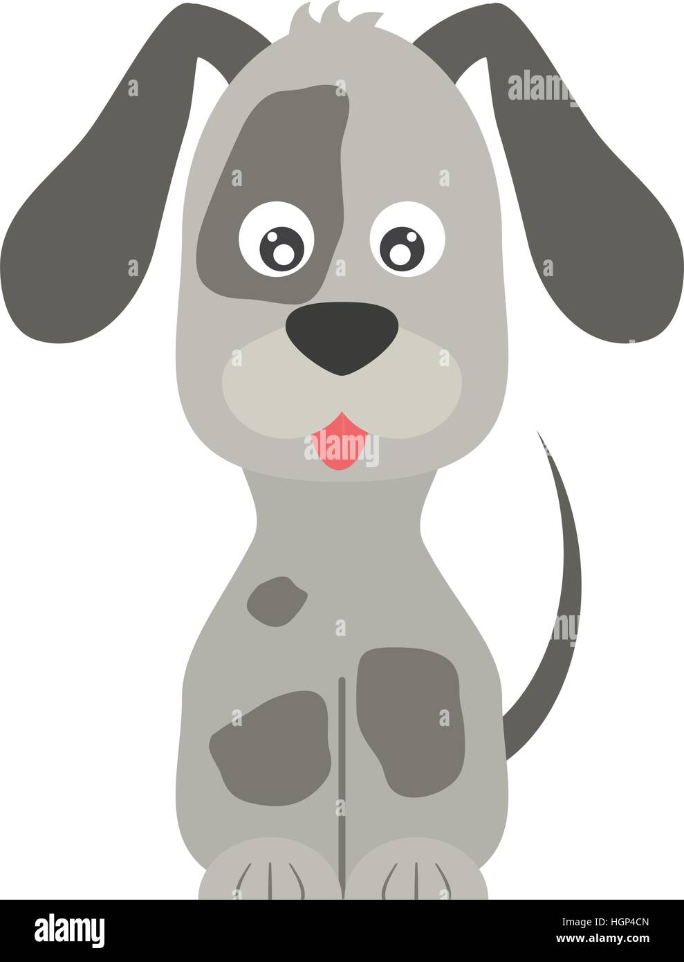 Cartoon cute dog icon over Stock Vector Images - Alamy