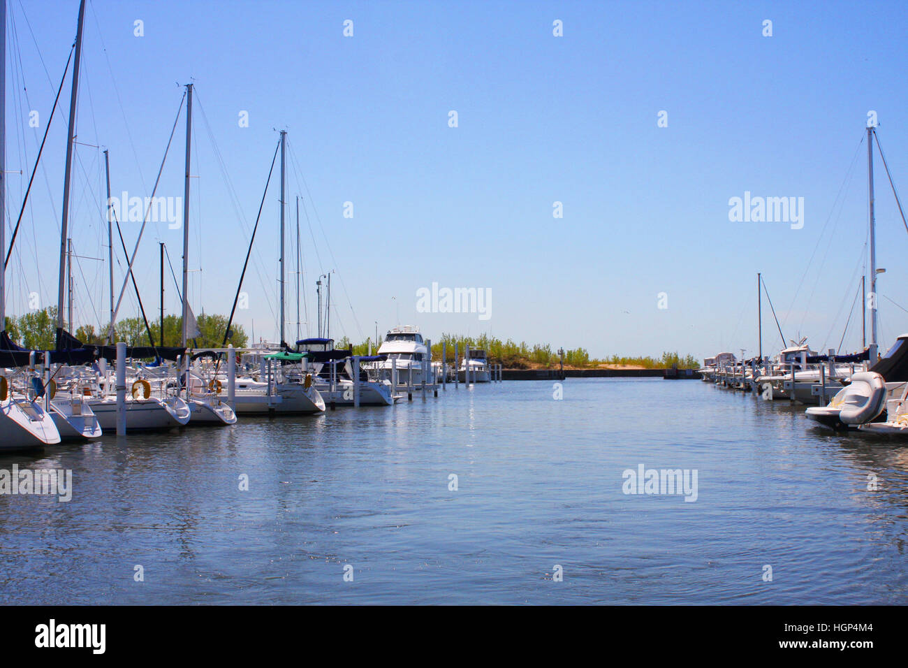 Boats in a Harbor Stock Photo - Alamy