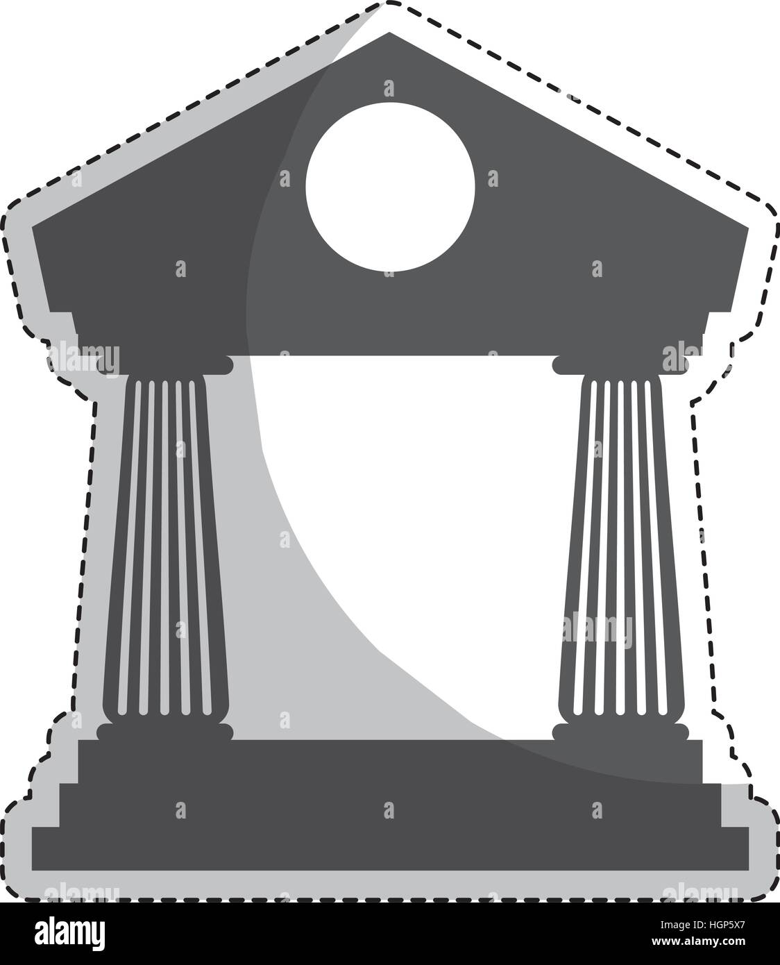 bank icon over white background. vector illustration Stock Vector Image ...