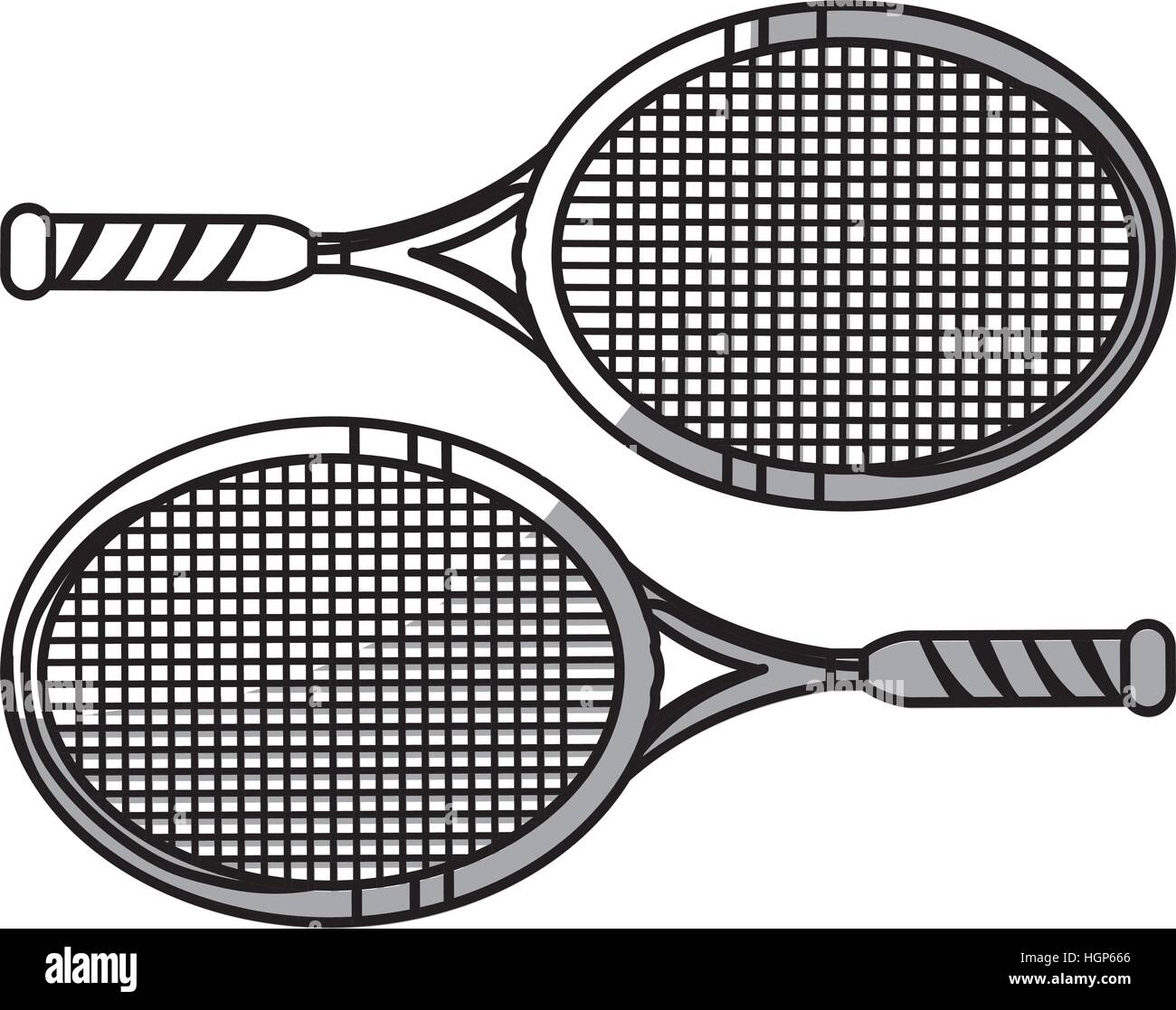 tennis rackets icon over white background. vector illustration Stock ...