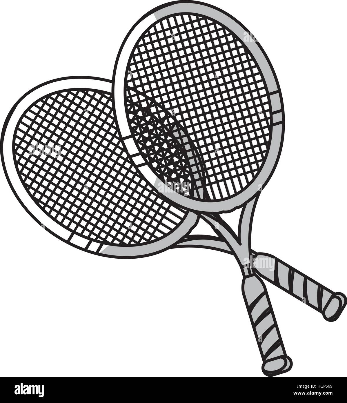 tennis rackets icon over white background. vector illustration Stock ...