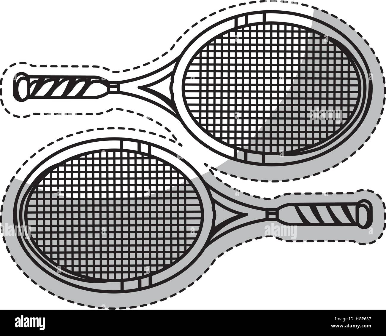 tennis rackets icon over white background. vector illustration Stock ...
