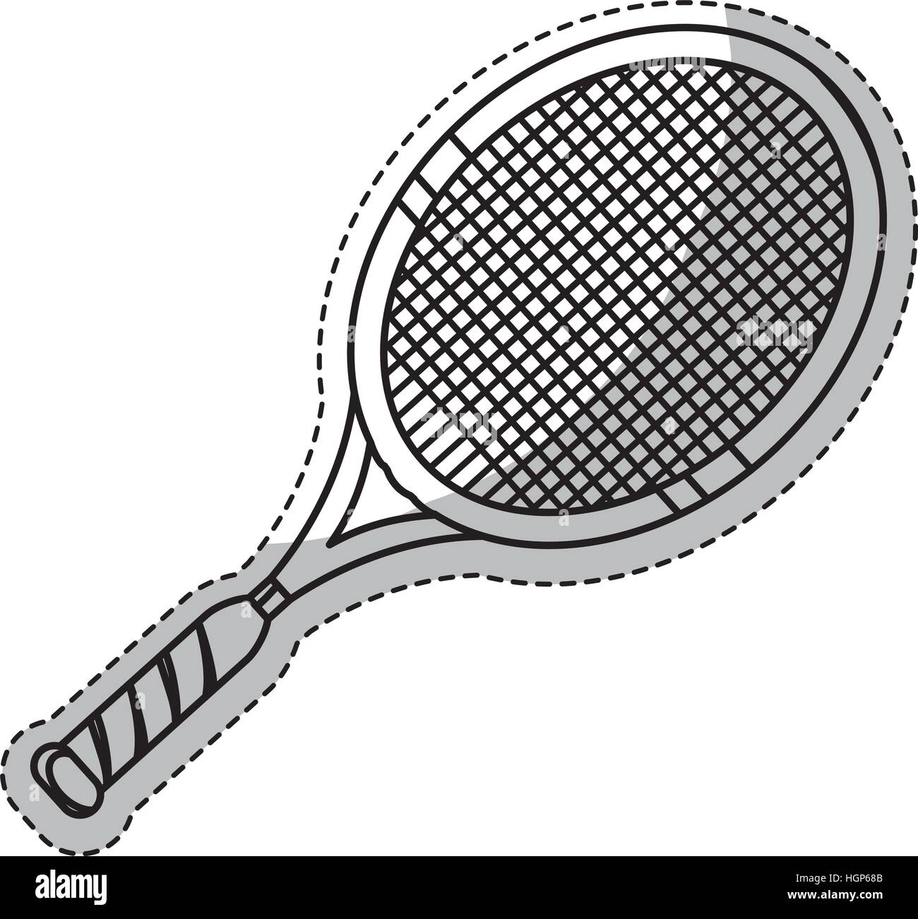 tennis racket icon over white background. vector illustration Stock ...