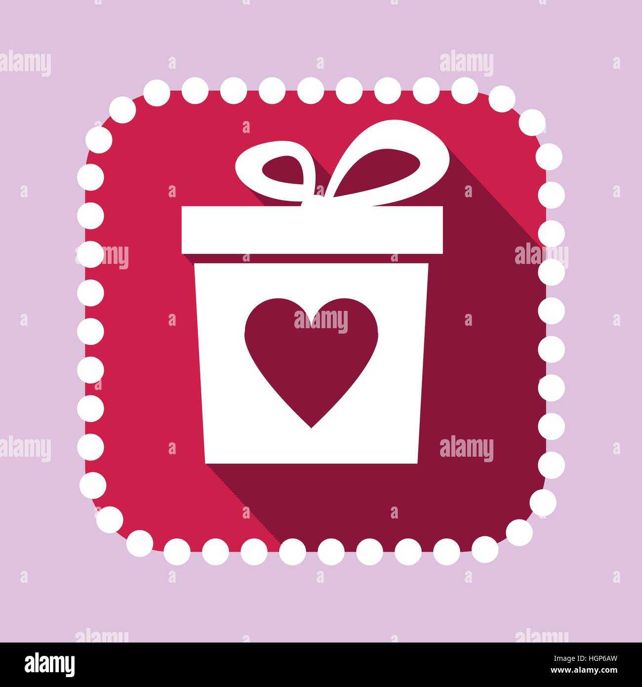 Vector Gift Boxwith Heart Shape Icon Stock Vector Image & Art - Alamy