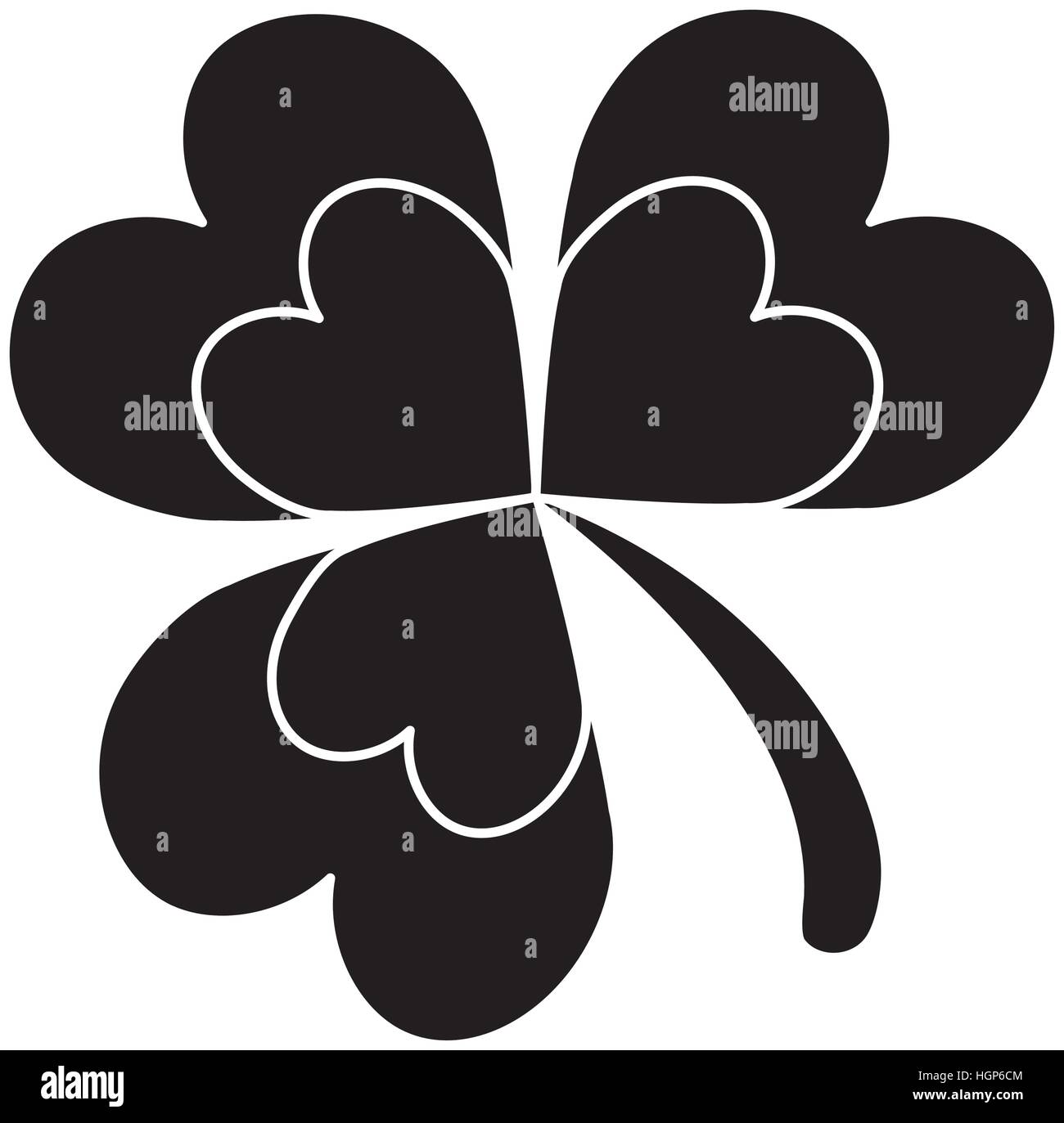 clover icon over white background. vector illustration Stock Vector ...