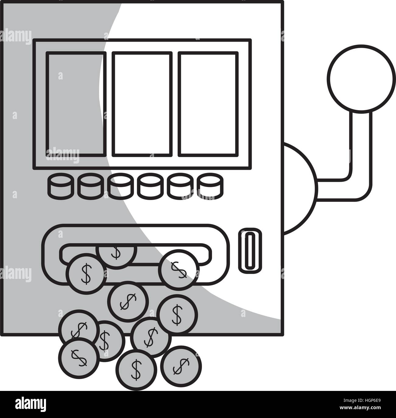 Game over slot Stock Vector Images - Alamy