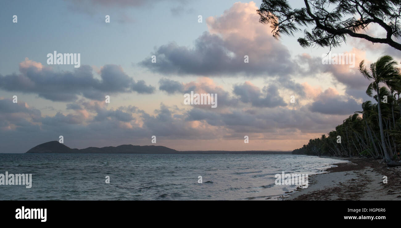 sunset at Chilli Beach, Cape York, Queensland, Australia Stock Photo ...