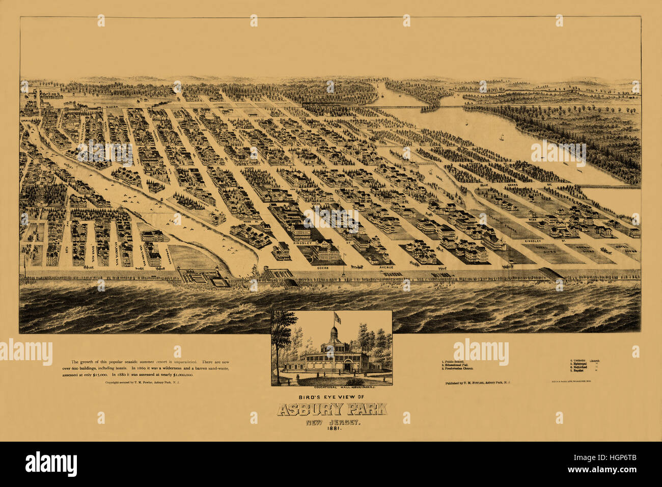 Asbury park map hi-res stock photography and images - Alamy